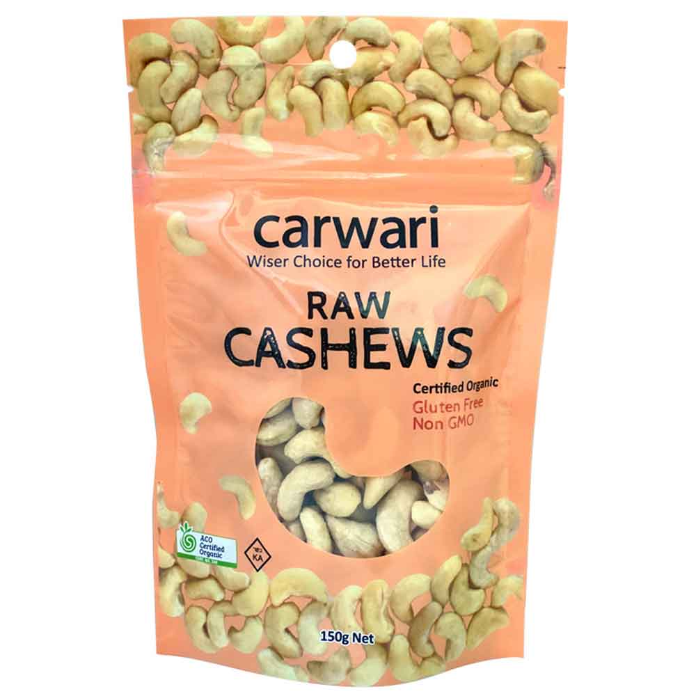 Carwari Organic Cashews Raw - 150g | L'Organic Australia