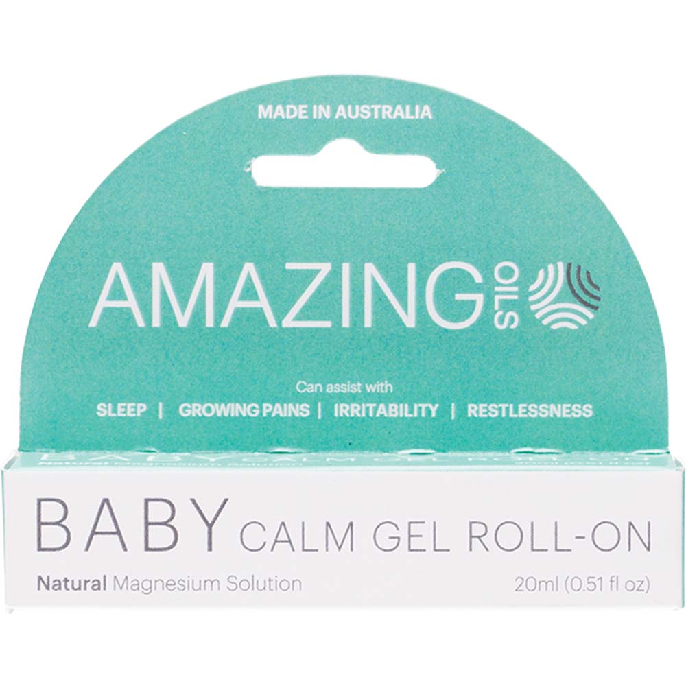 Amazing Oils Magnesium Baby Calm Gel Roll On - 20ml | Natural Bath ...