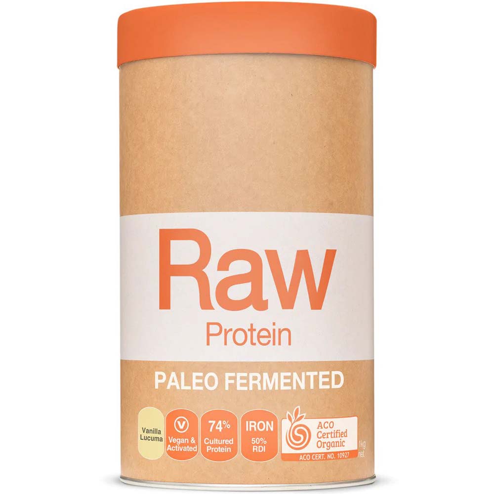 Amazonia Raw Paleo Fermented Vegan Protein Powder - Vanilla Lucuma ...