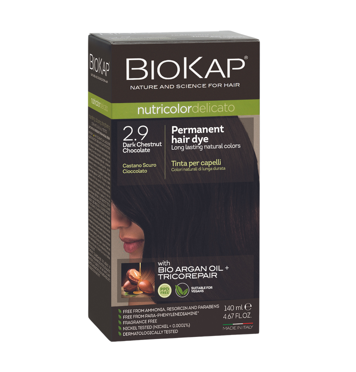 BioKap Nutricolor Delicato 2.9 Dark Chestnut Chocolate Permanent Hair ...