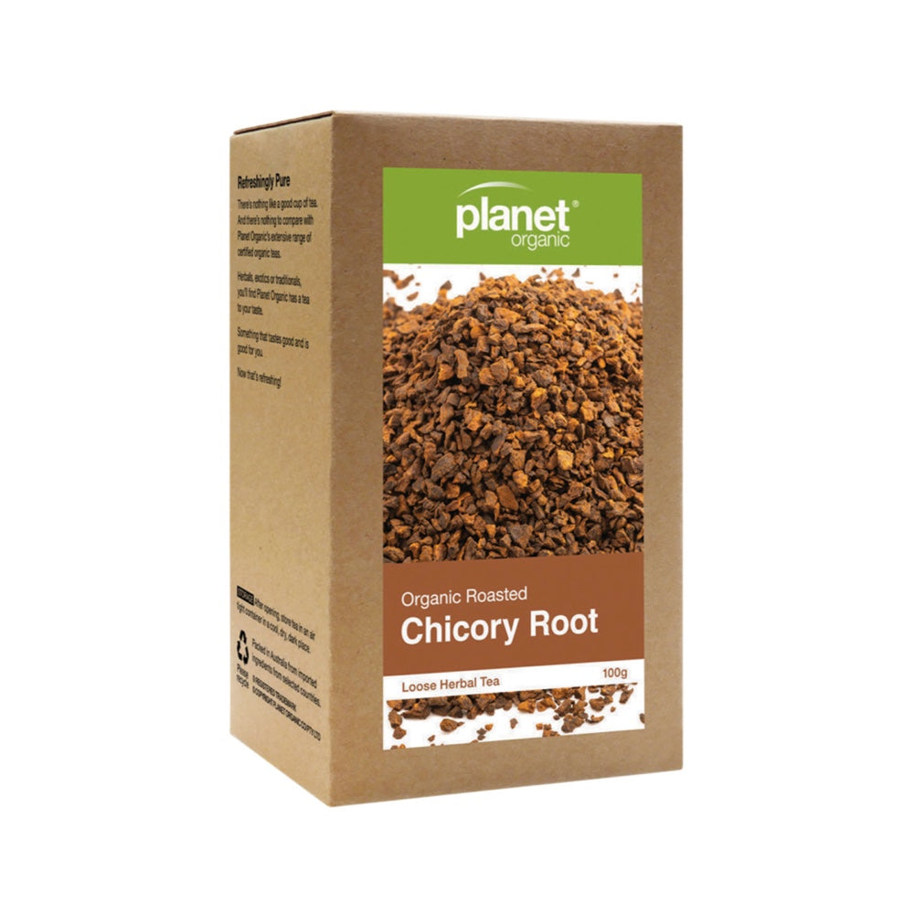 PLANET ORGANIC Roasted Chicory Root Loose Leaf Tea 100g – L'Organic