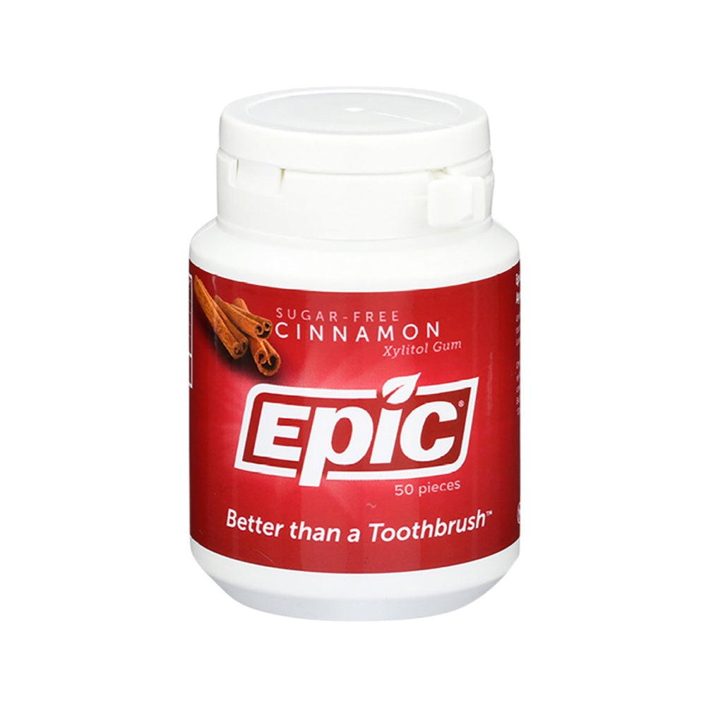 EPIC Xylitol Chewing Gum Cinnamon - 50 pieces – L'Organic