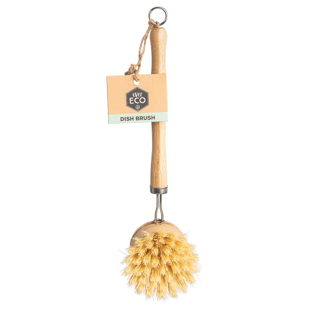 Ever Eco Dish Brush Bamboo Handle, Sisal Bristles - 1 Pack | L'Organic ...