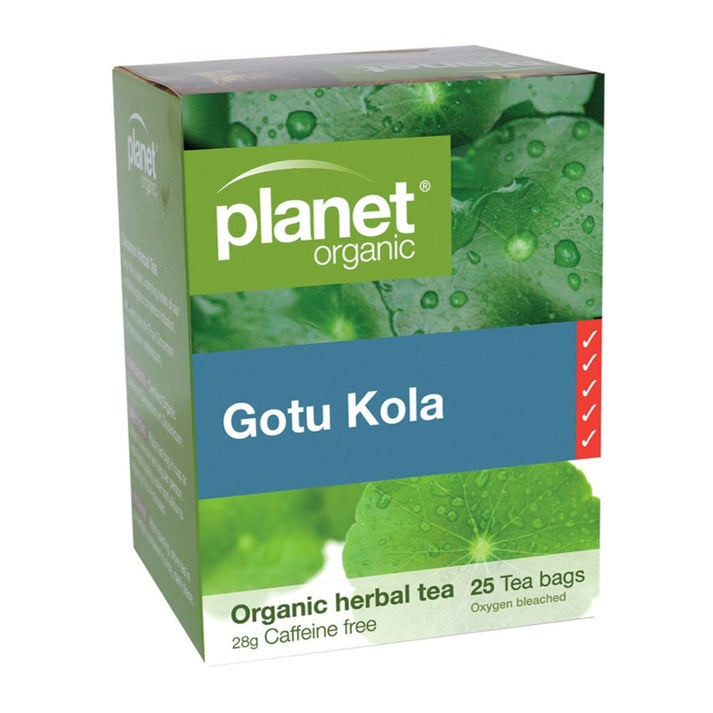 PLANET ORGANIC Gotu Kola Herbal Tea - 25 Bags – L'Organic