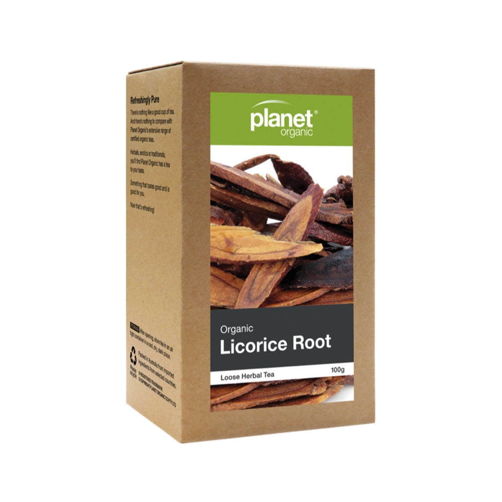 PLANET ORGANIC Licorice Root Herbal Loose Leaf Tea 100g – L'Organic