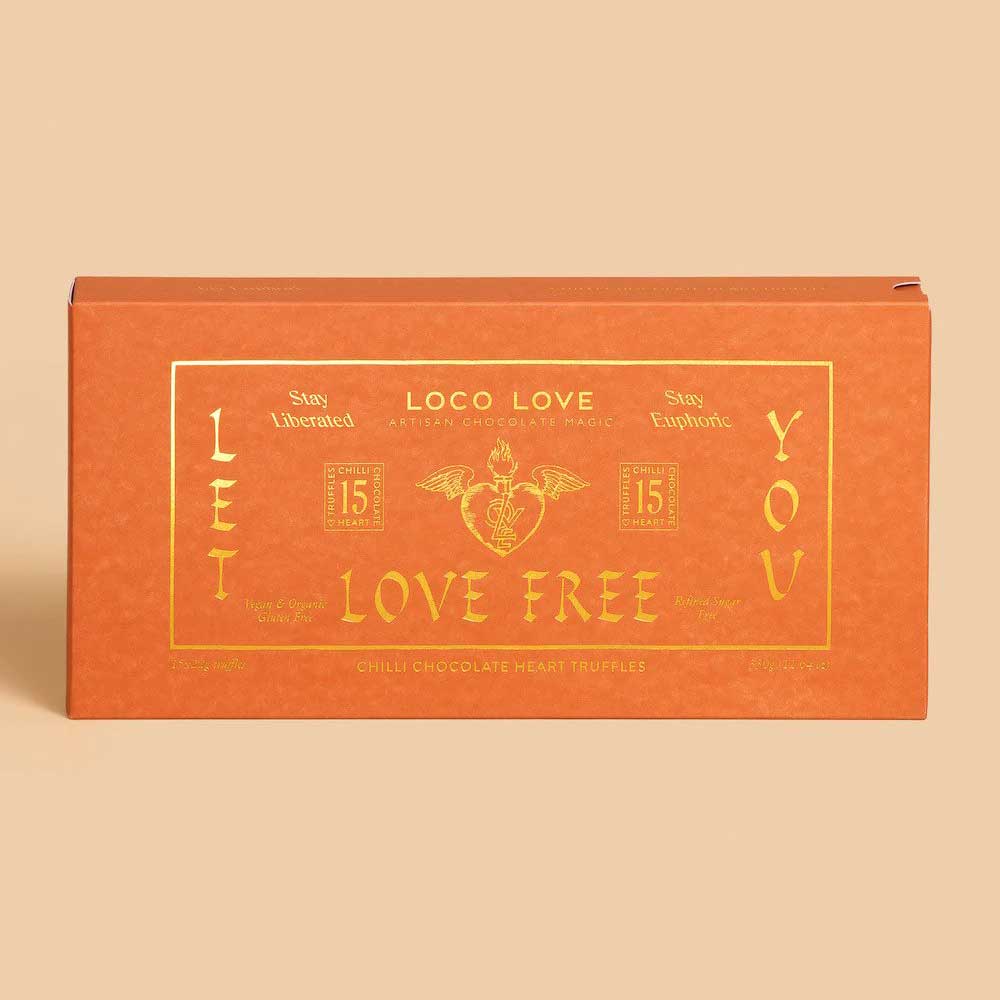 Loco Love Chilli Chocolate Hearts Gift Box - 330g | L'Organic
