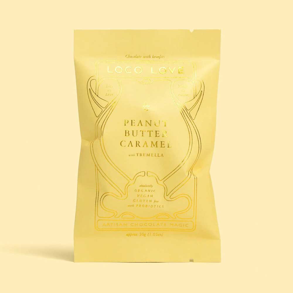 Loco Love Peanut Butter Caramel Chocolate - 35g | L'Organic Australia