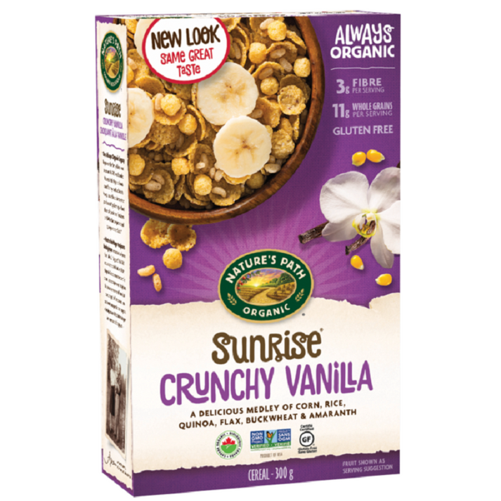 Nature`s Path Sunrise Crunchy Vanilla Cereal - 300g – L'Organic
