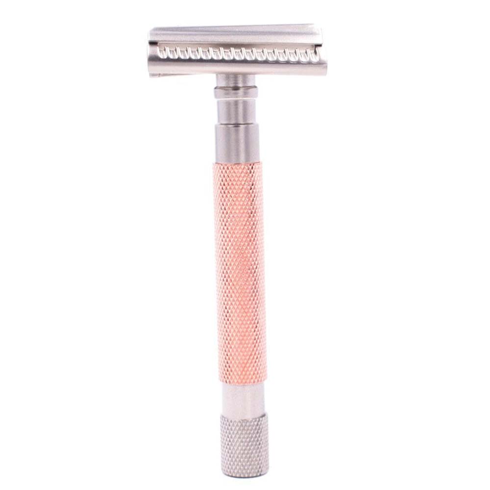 Parker Semi Slant Safety Razor - Rose Gold | L'Organic Australia