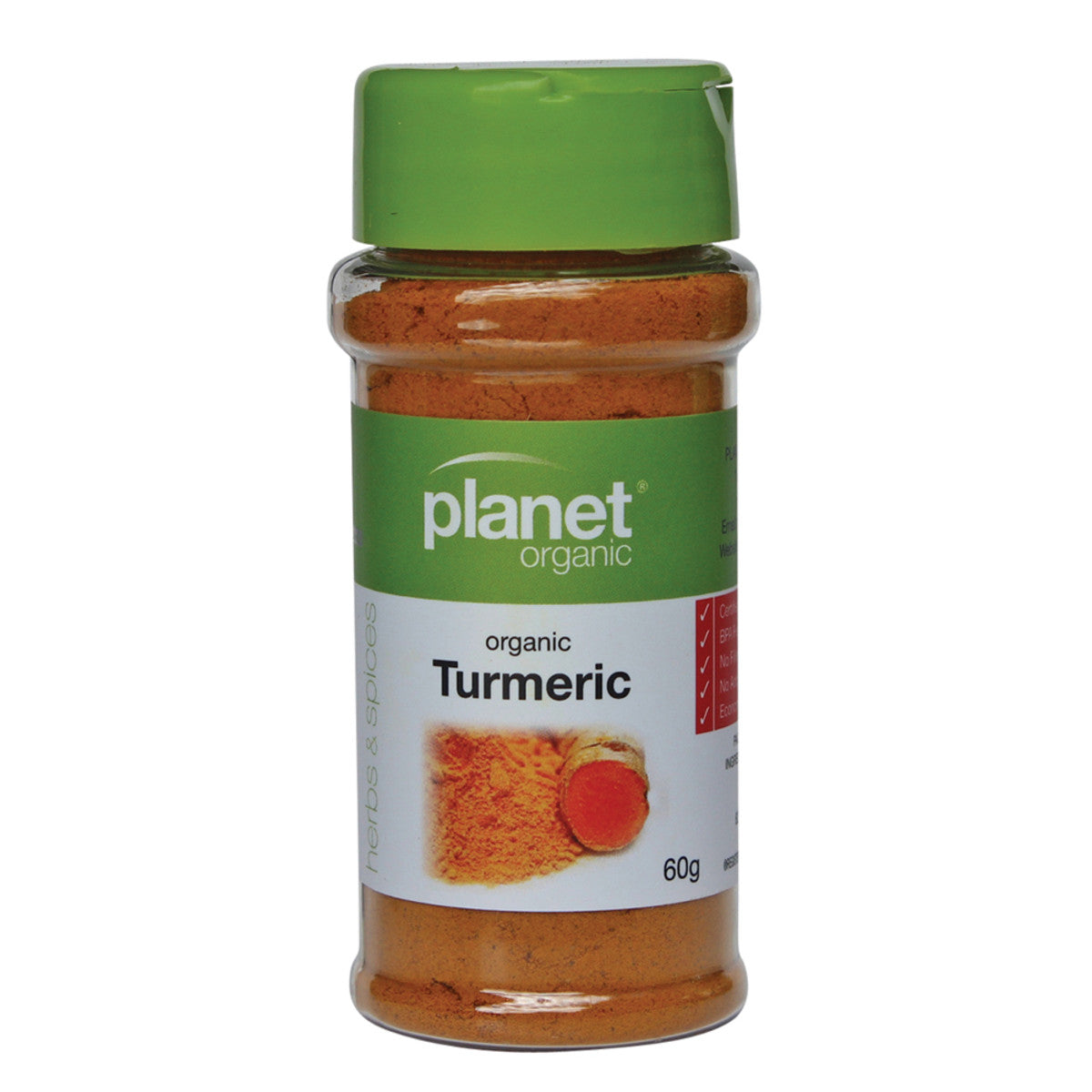 Planet Organic Turmeric Shaker 60g – L'Organic