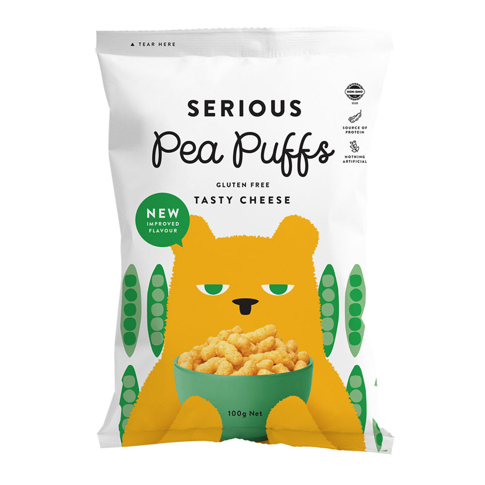 Serious Pea Puffs Real Cheese - 100g – L'Organic