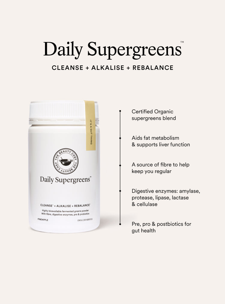 The Beauty Chef Daily Supergreens Inner Beauty Support Pineapple 150g ...