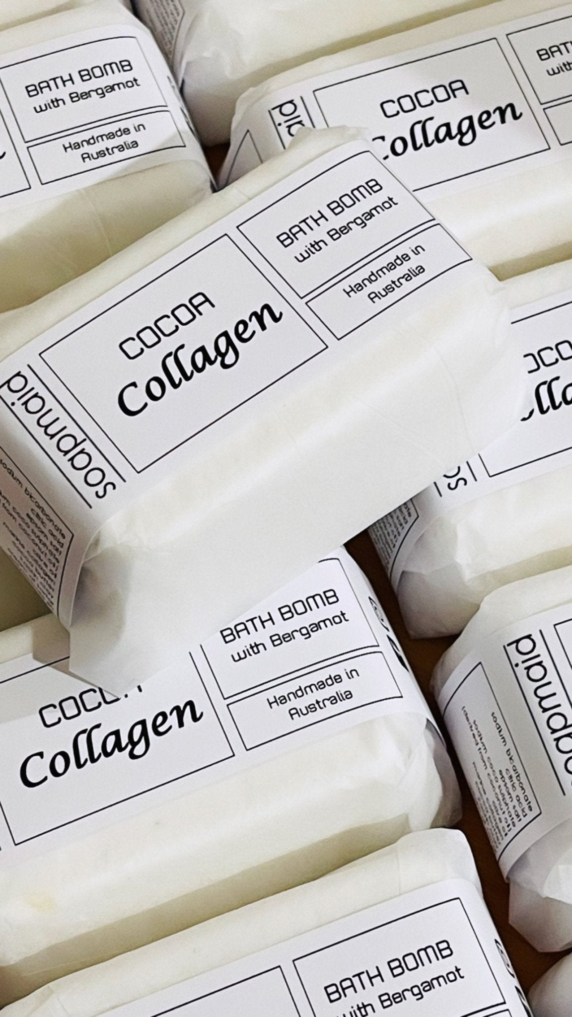 Soapmaid Cocoa Collagen Eco Bath Bomb - 1 Pack – L'Organic